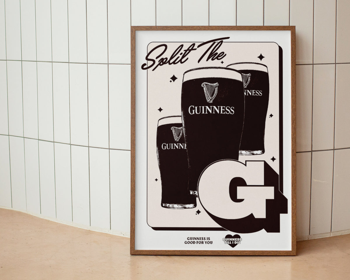 Split The G Guinness Print – HollieGraphik