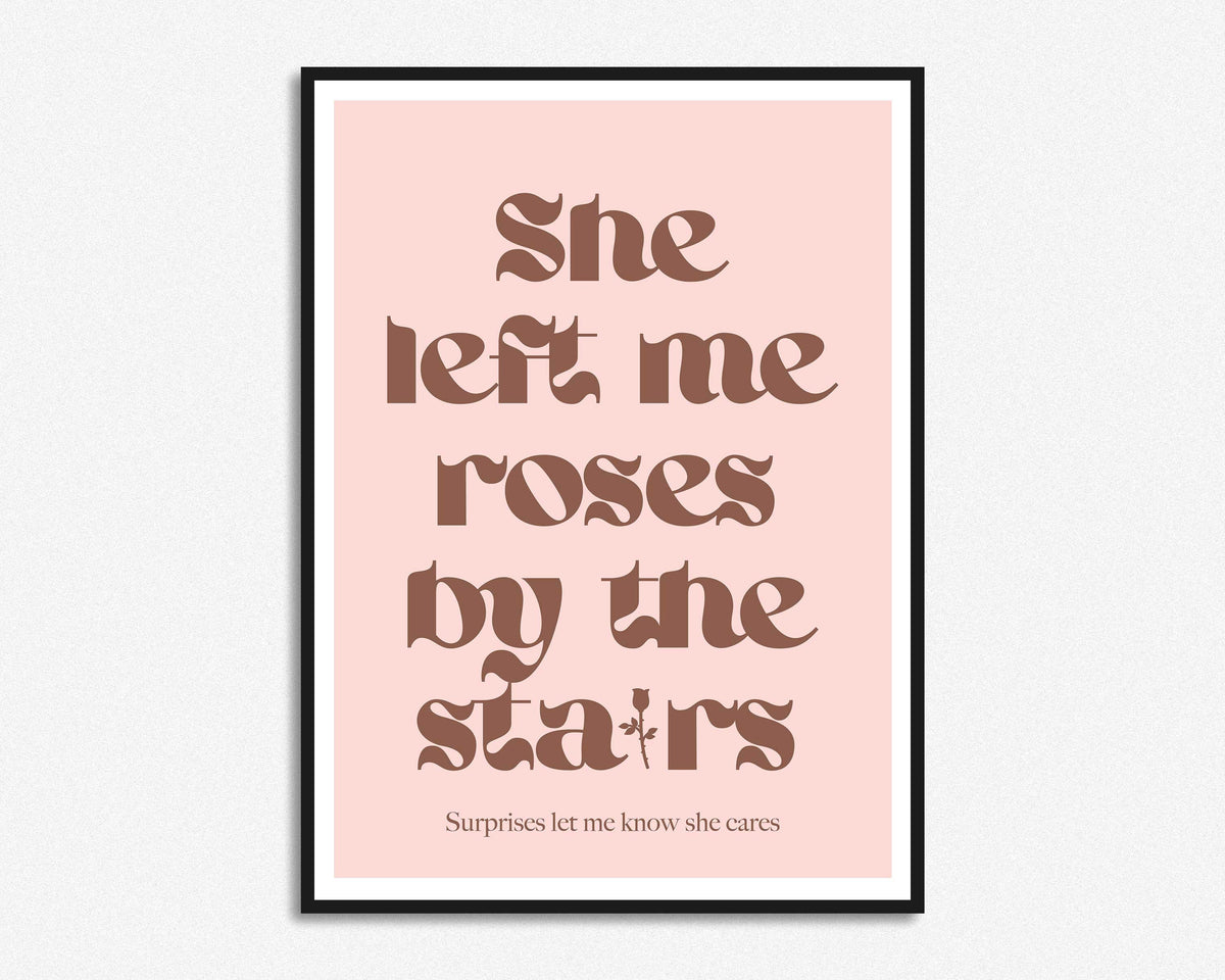Roses By The Stairs Print – HollieGraphik